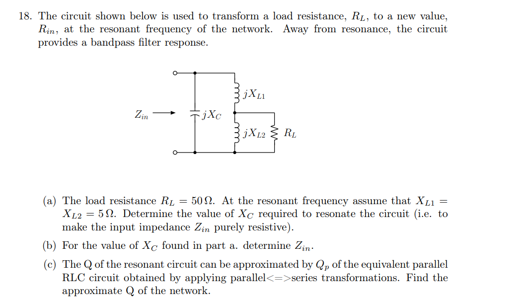 Solved 8. The circuit shown below is used to transform a | Chegg.com