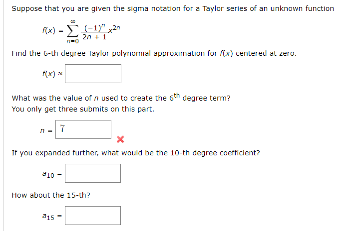 Solved Suppose that you are given the sigma notation for a | Chegg.com