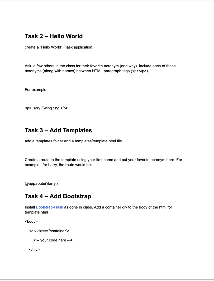 Solved Task 2 - Hello World create a Solved Task 2 - Hello World create a