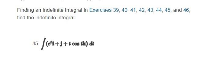 Solved Finding an Indefinite Integral In Exercises | Chegg.com