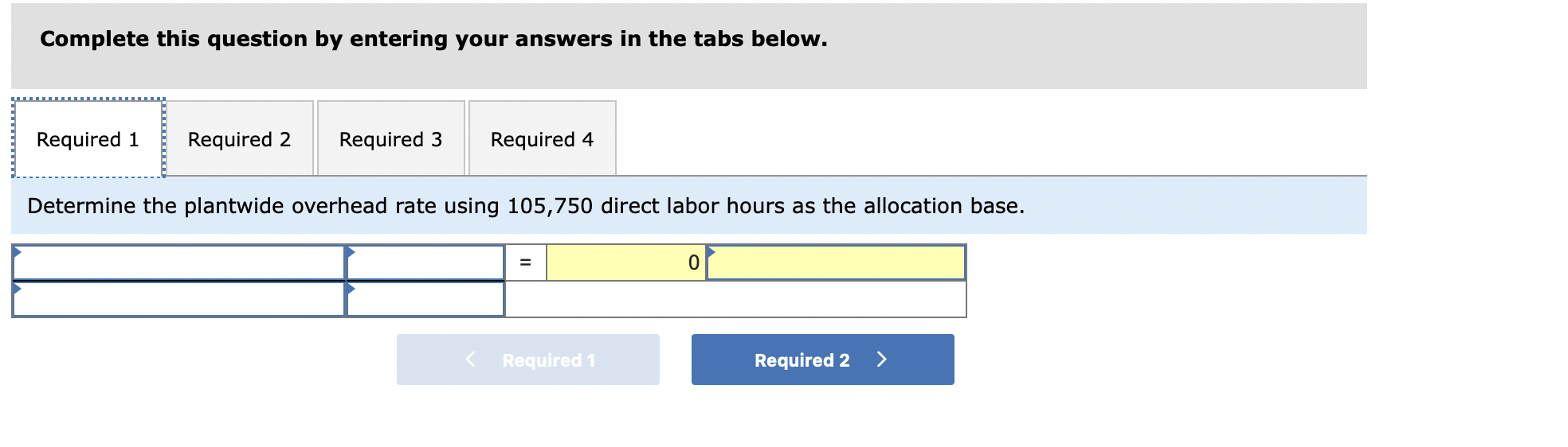 Solved Exercise 17-9 (Algo) Allocating overhead using | Chegg.com