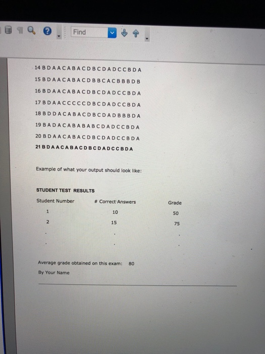 Solved In Java Code Onlyi Write A Program That Will Grade