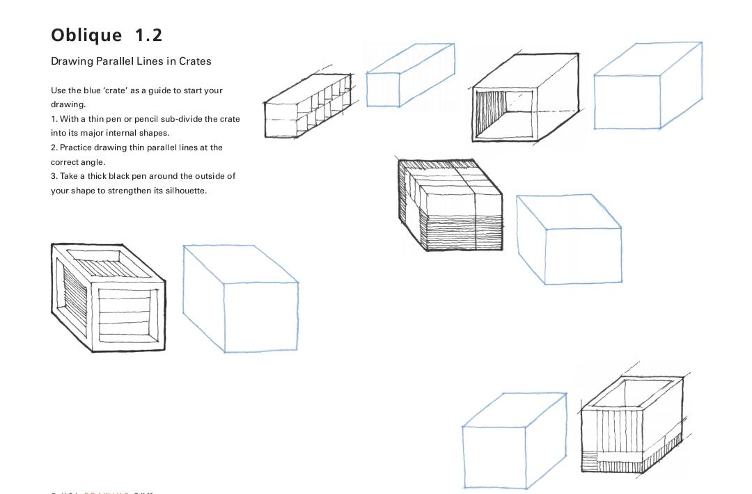 Solved Drawing Parallel Lines in Crates Use the blue 'crate' | Chegg.com