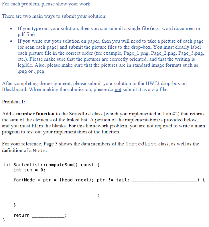 Solved For each problem, please show your work. There are | Chegg.com