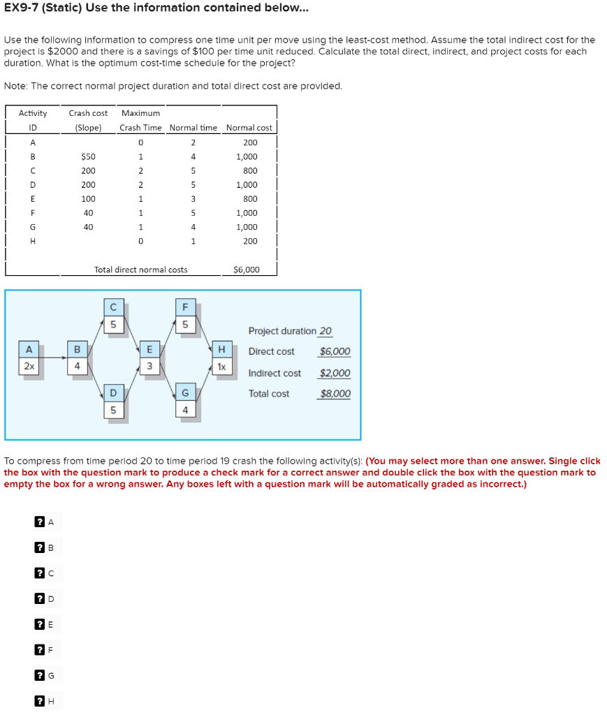 EX9-7 (Static) Use the information contained below... | Chegg.com