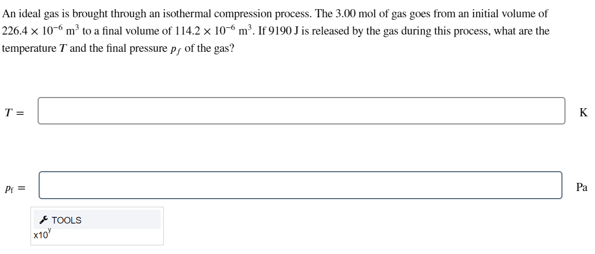 Solved An ideal gas is brought through an isothermal | Chegg.com