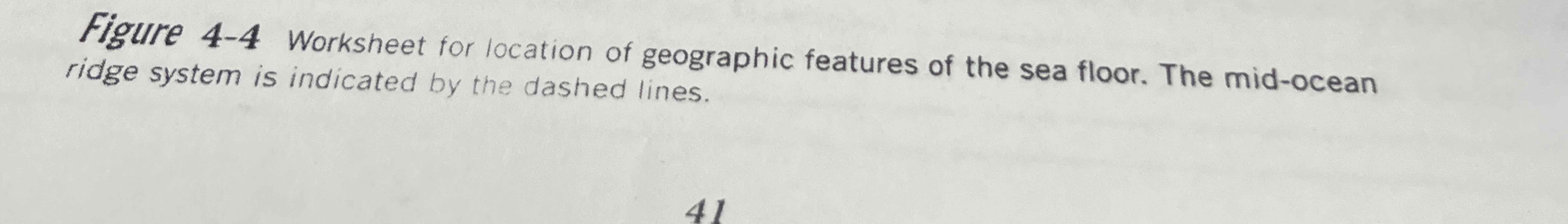 Solved Figure 4-4 ﻿Worksheet for location of geographic | Chegg.com