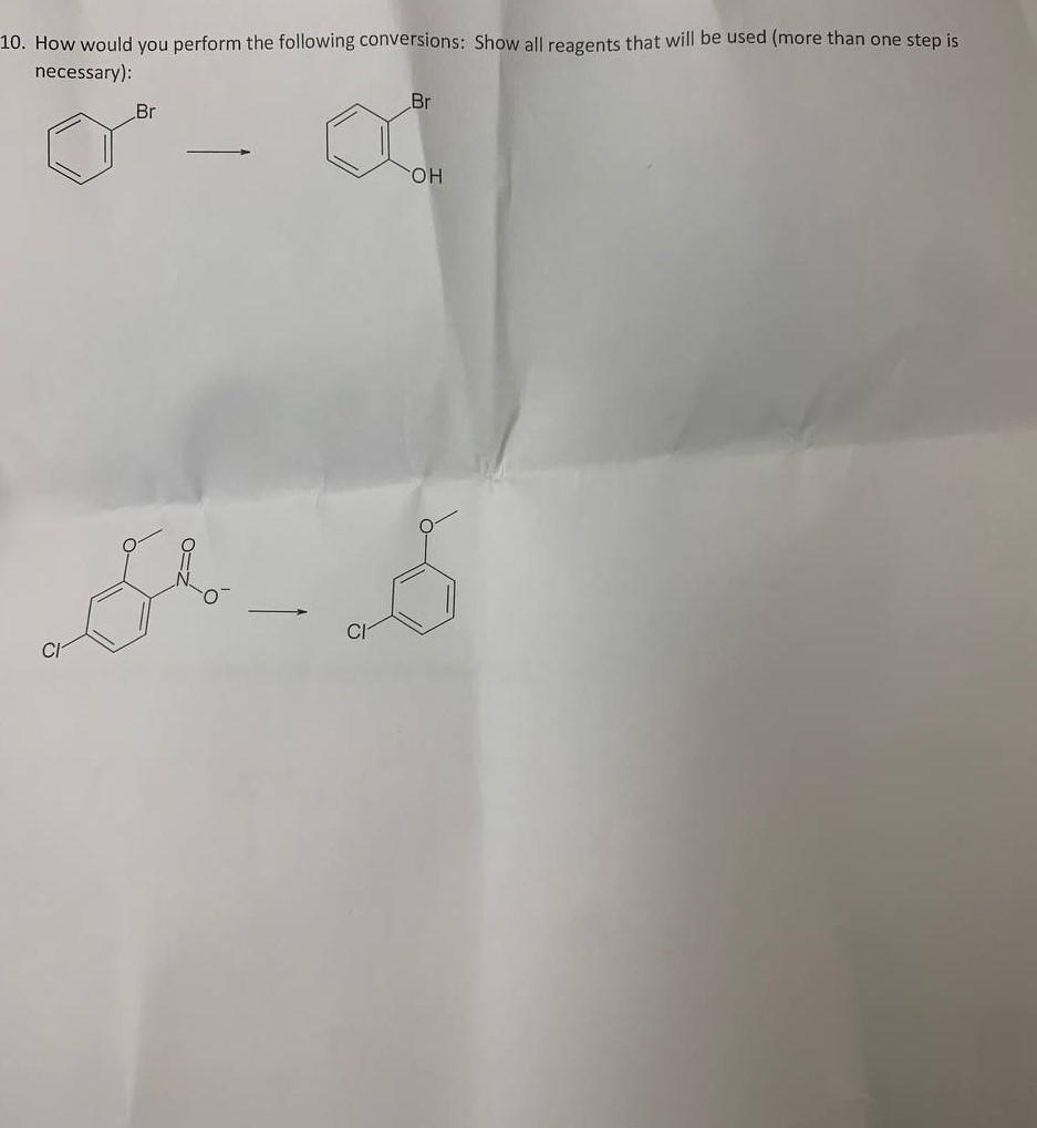 Solved 10. How would you perform the following conversions: | Chegg.com