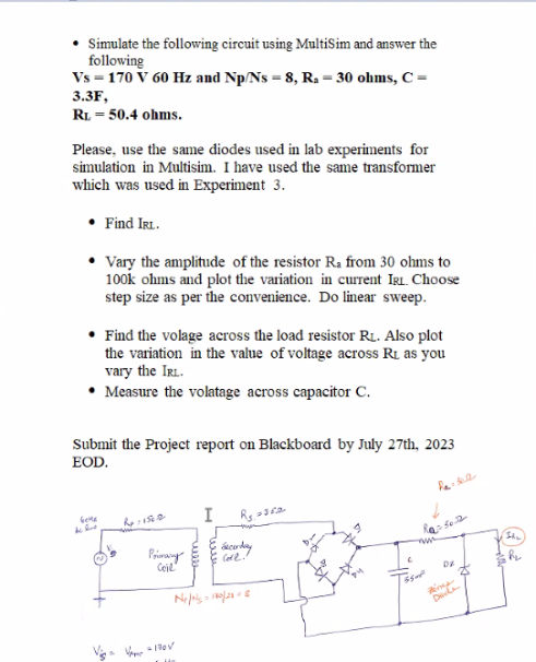 Solved My answer: create a new simulation profile in | Chegg.com