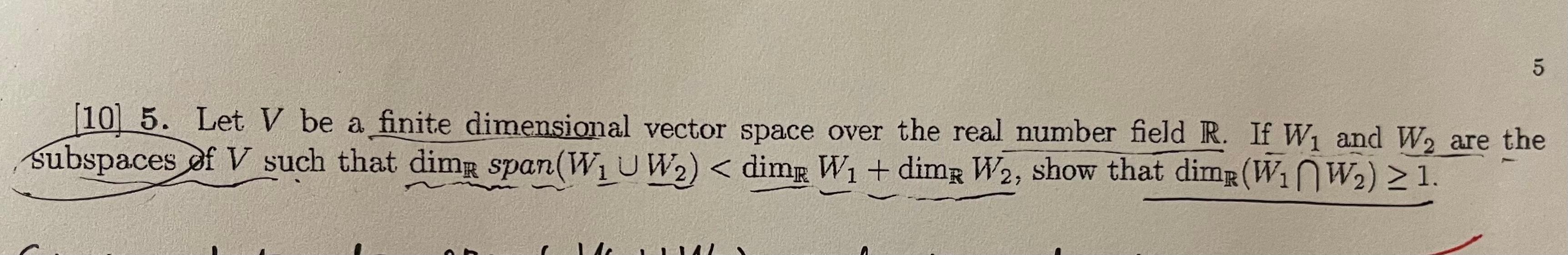Solved Suppose that W1 and W2 are subspaces of V such | Chegg.com
