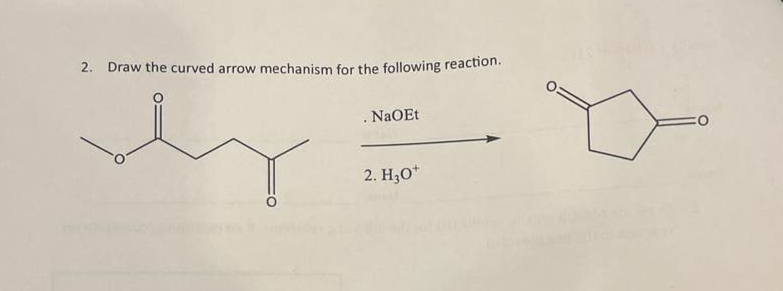 Solved Draw the curved arrow mechanism for the following | Chegg.com