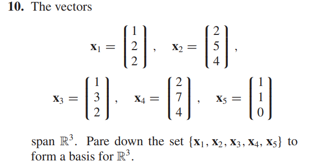 Solved The vectors x1 = ⎧ ⎪⎪⎪⎪⎪⎩ 1 2 2 ⎫ ⎪⎪⎪⎪⎪⎭ , x2 = ⎧ | Chegg.com