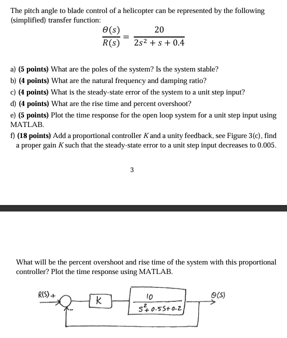 Solved i need help with the MATLAB please for both the last | Chegg.com