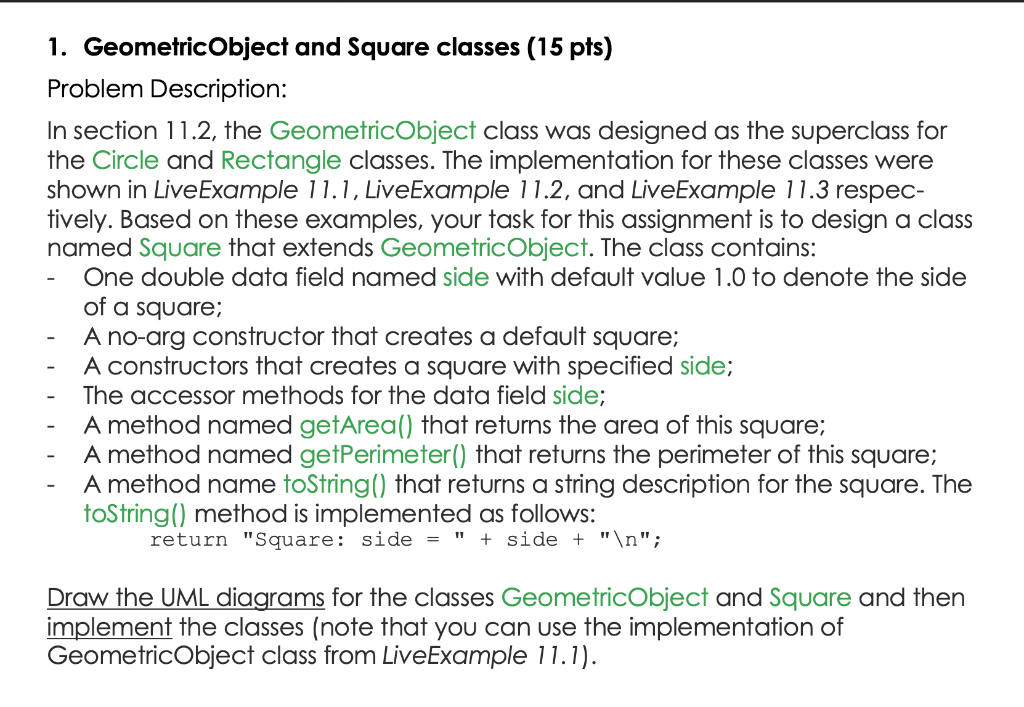 Solved Source Code Editor:/** Return perimeter */ public | Chegg.com