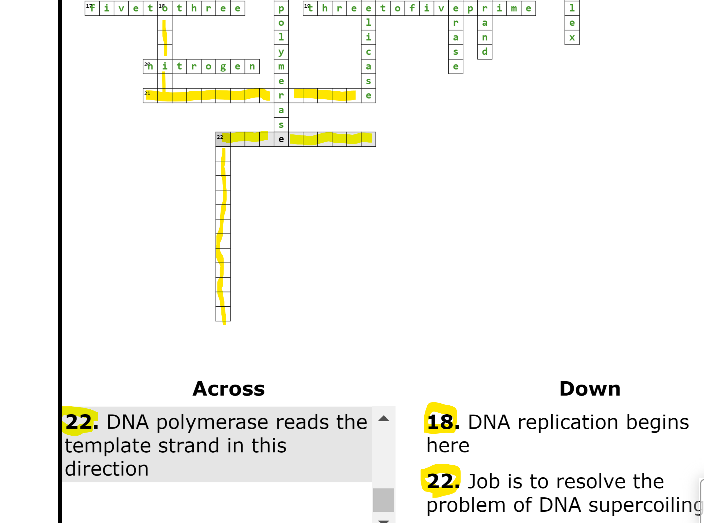 Solved DNA replication beginsherefill in the blank. | Chegg.com