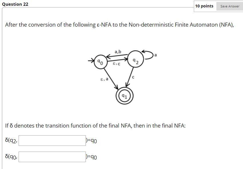 Solved Question 22 10 points Save Answer After the | Chegg.com