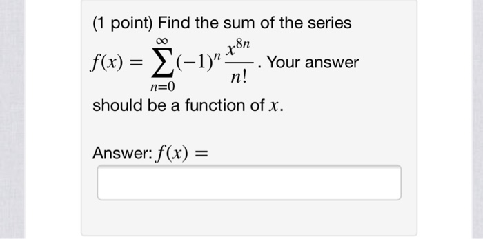 Solved Really easy sum problem! So easy. What is your method | Chegg.com