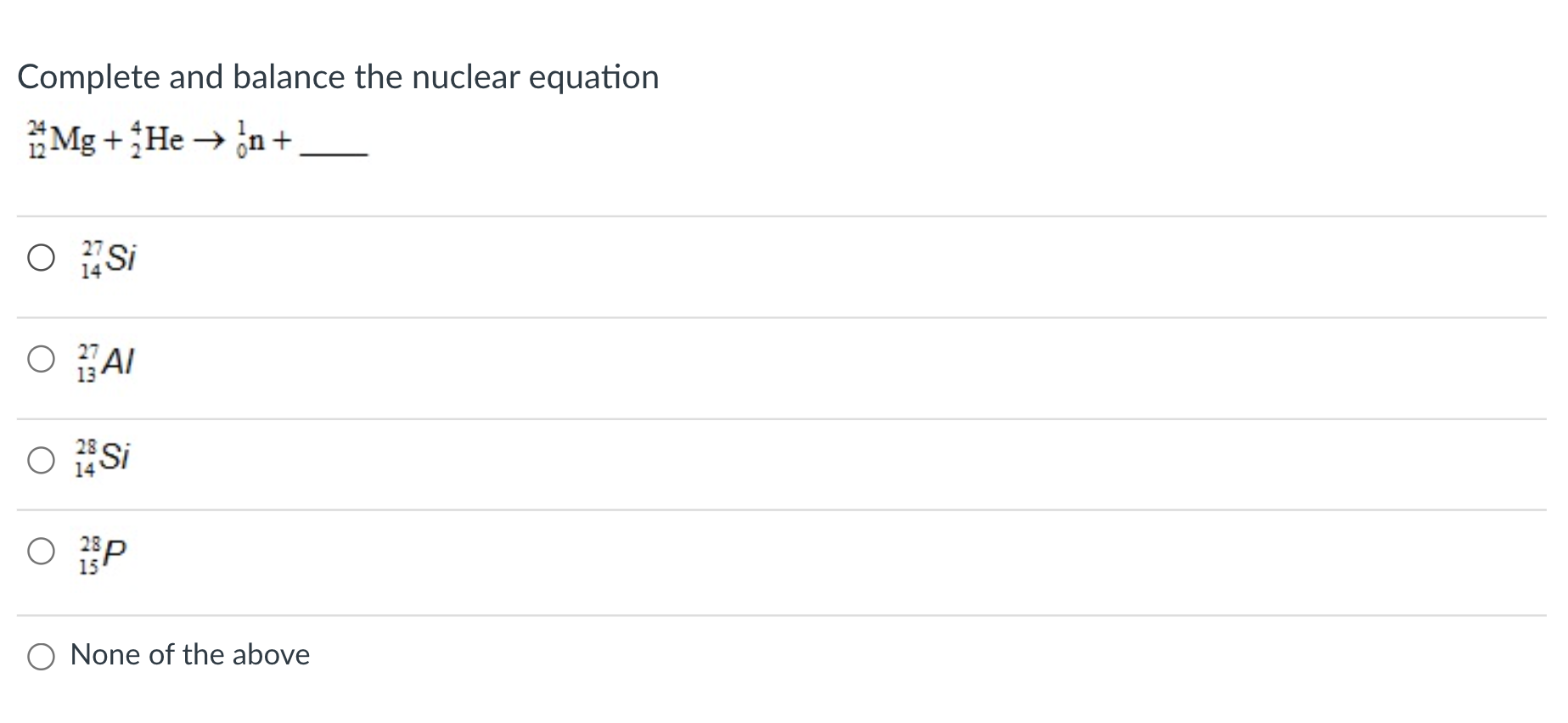Solved Complete and balance the nuclear equation | Chegg.com
