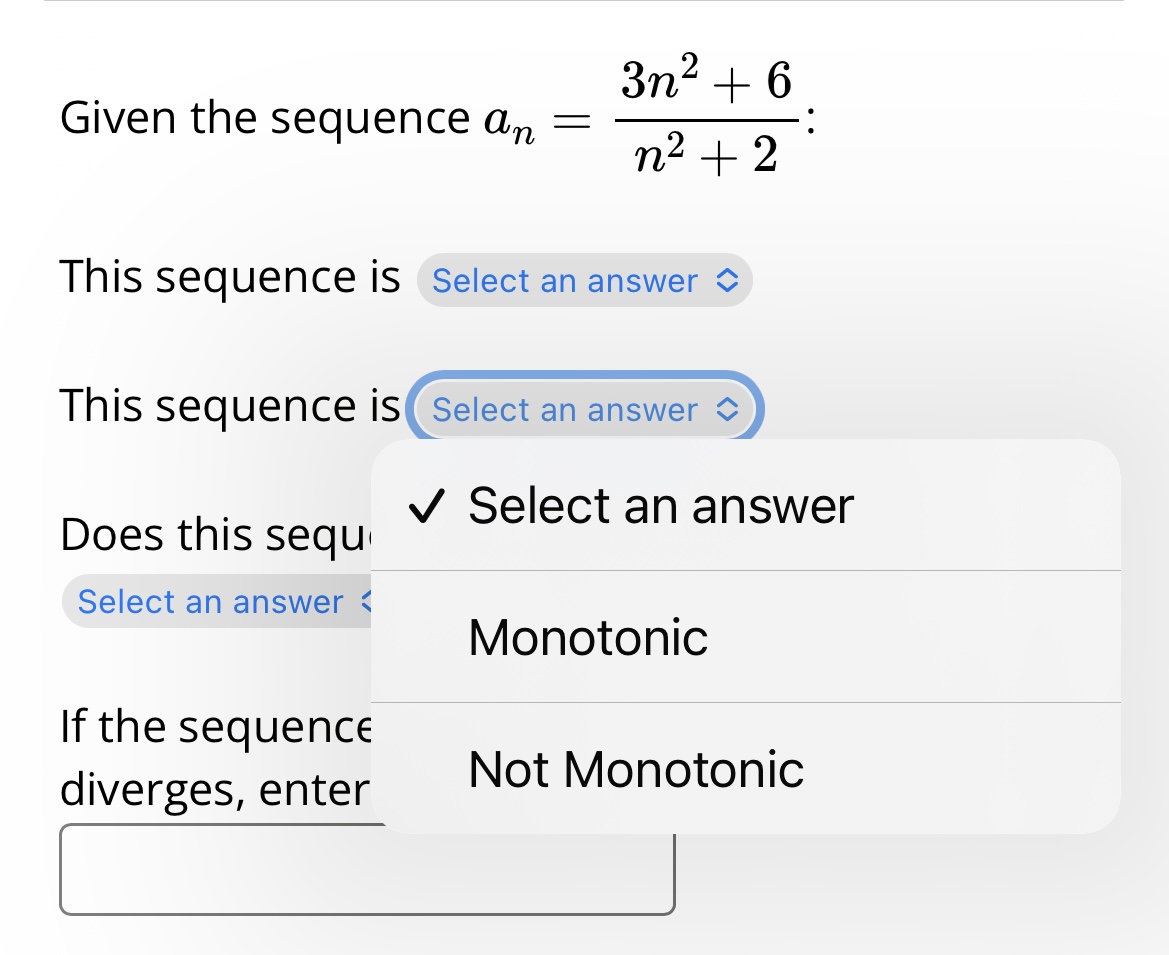 Solved Given the sequence \\( a_{n}=\\frac{3 | Chegg.com