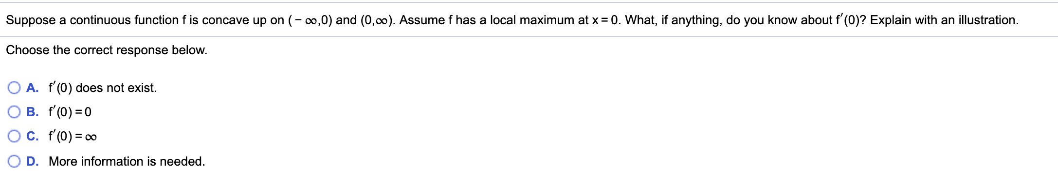 Solved Suppose a continuous function f is concave up on | Chegg.com