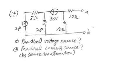 Solved Simplify the circuit to find the 1) Practical Voltage | Chegg.com