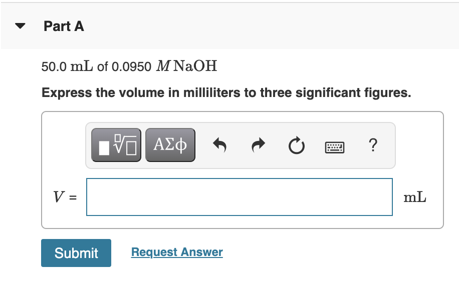 Solved How many milliliters of 0.110 M HCl are needed to | Chegg.com