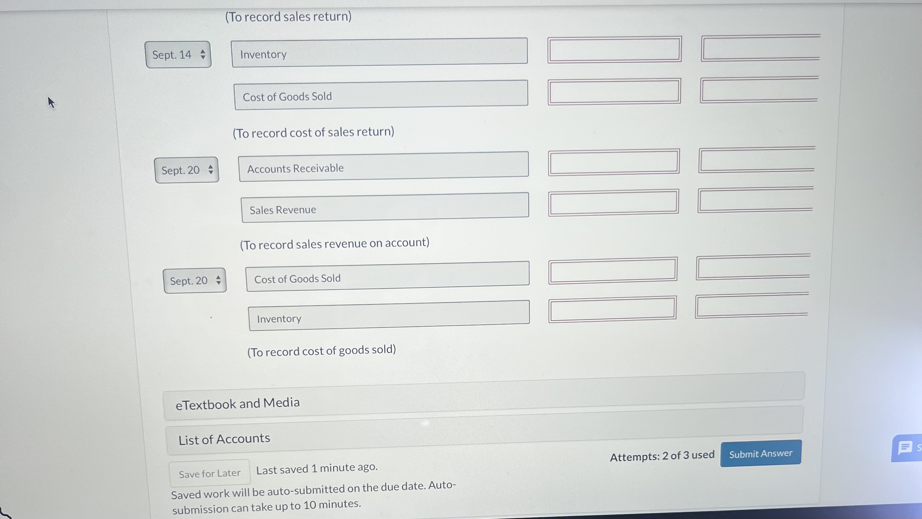 Solved On September 1 , Vaughn Office Supply had an | Chegg.com