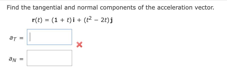 Solved Find The Tangential And Normal Components Of The