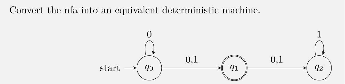 Solved Convert the nfa into an equivalent deterministic | Chegg.com