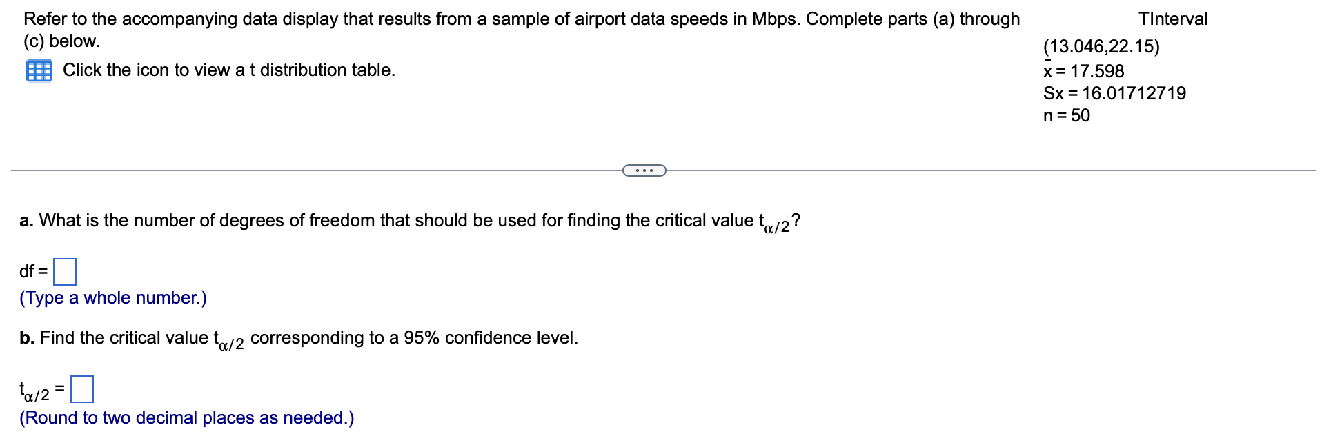 Solved Refer to the accompanying data display that results | Chegg.com