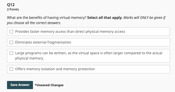 Solved Q122 ﻿PointsWhat are the benefits of having virtual | Chegg.com