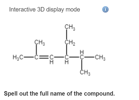 Solved Interactive 3D display mode (i) Spell out the full | Chegg.com