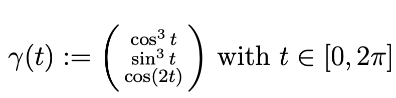 Solved Prove that the curve γ(t) := (cos^3(t), sin^3(t), | Chegg.com
