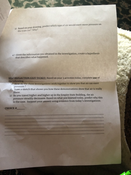 Solved 3) Based on your drawing, predict which type of air | Chegg.com