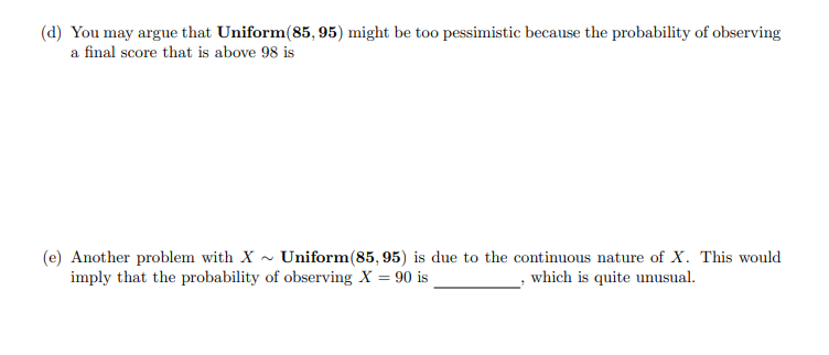 Solved 1. A student is going to guess his/her final exam | Chegg.com