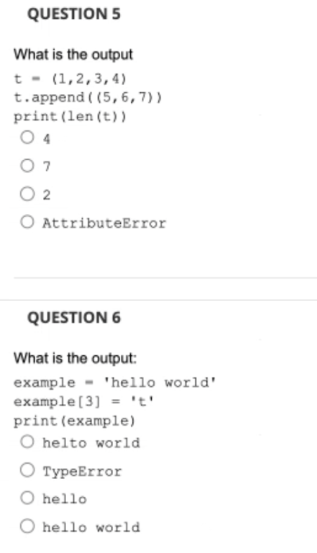 Solved What is the output: print (list ('hello')) ['110'] | Chegg.com