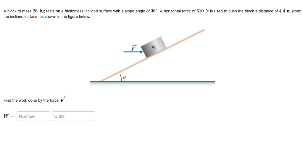 Solved A block of mass 26 kg rests on a frictionless | Chegg.com