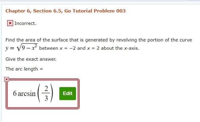Solved Chapter 6, Section 6.5, Go Tutorial Problem 003 X | Chegg.com