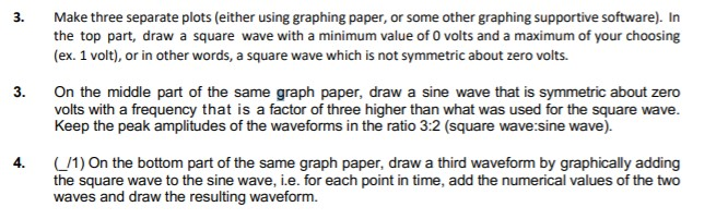 Solved 3. Make three separate plots (either using graphing | Chegg.com