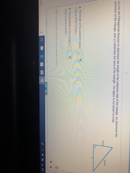 Solved (a) Use the Pythagorean theorem to determine the | Chegg.com