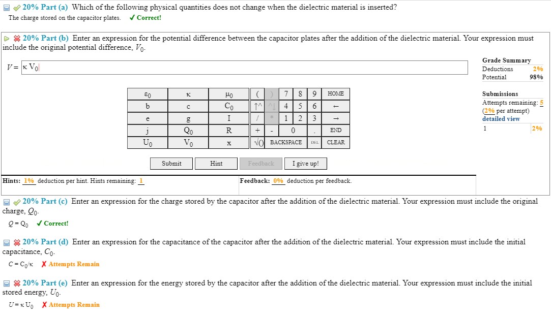 Solved (13\%) Problem 6: An air-filled parallel-plate | Chegg.com