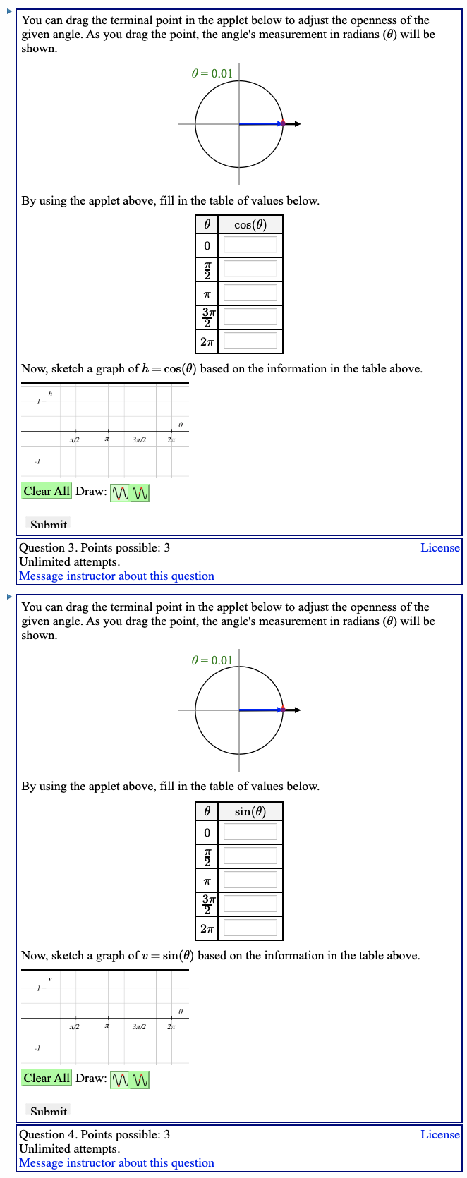 Solved You can drag the terminal point in the applet below | Chegg.com
