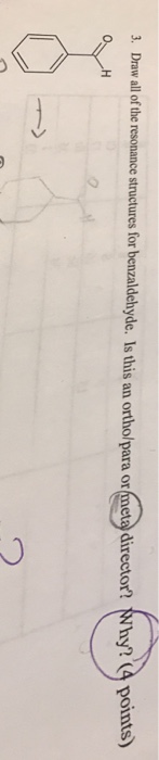 Solved Draw all the resonance structure for benzaldehyde. Is | Chegg.com