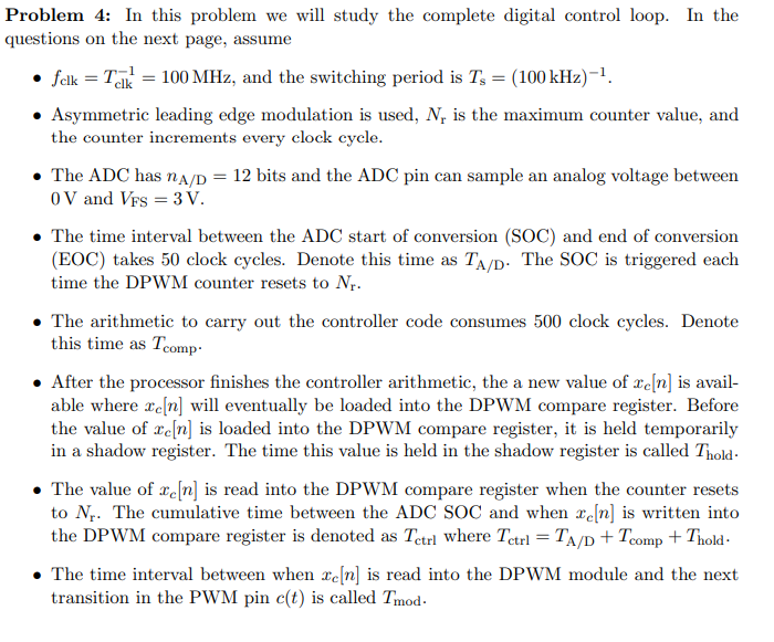 Problem 4: In this problem we will study the complete | Chegg.com