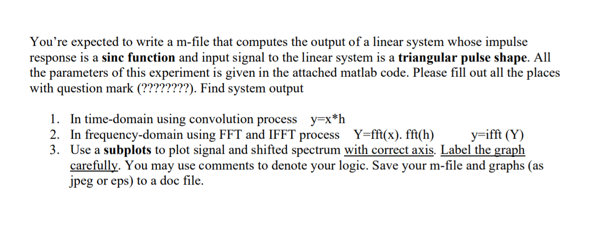 Solved matlab questıon You’re expected to write a m-file | Chegg.com