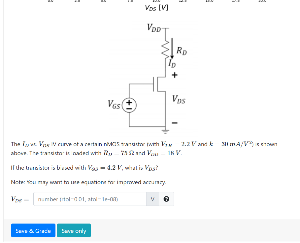 Solved Assume our usual nMOS model where: Ohmic region | Chegg.com