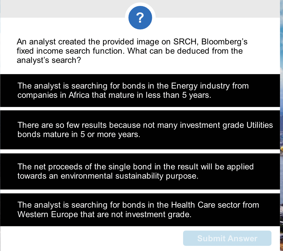 Solved An analyst created the provided image on SRCH, | Chegg.com