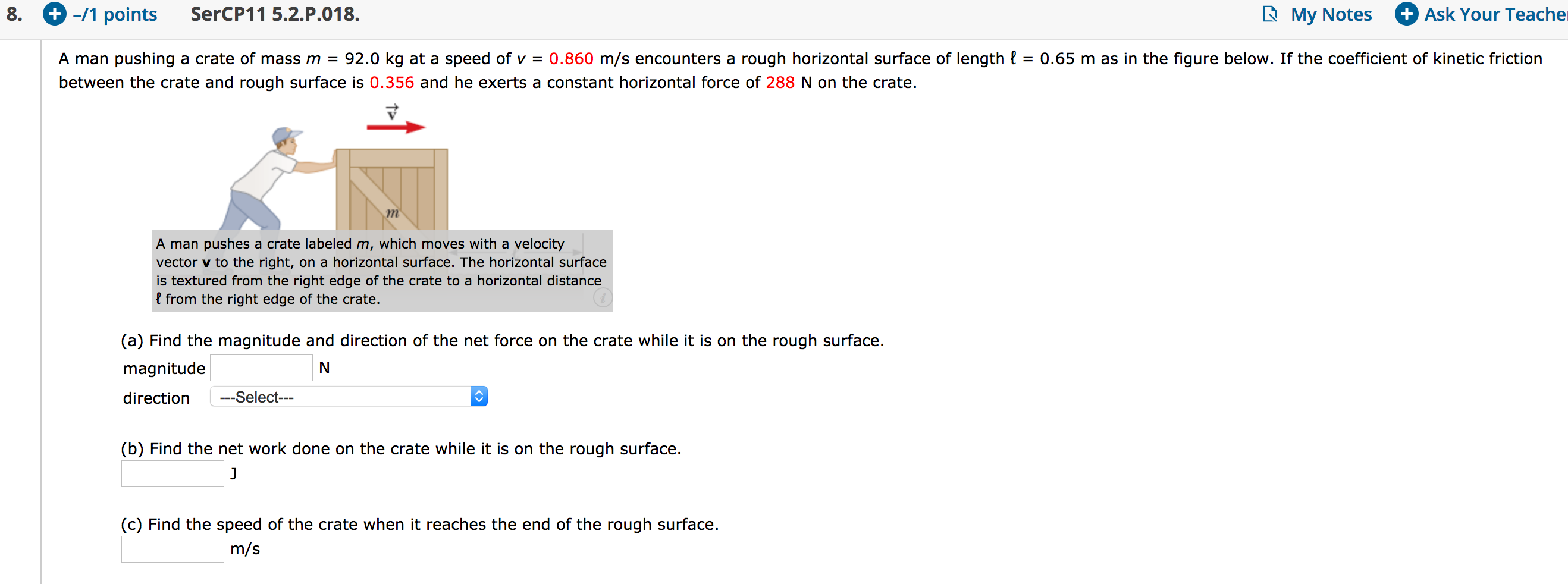 Solved 8 1 Points Sercp11 5 2 P 018 My Notes Ask
