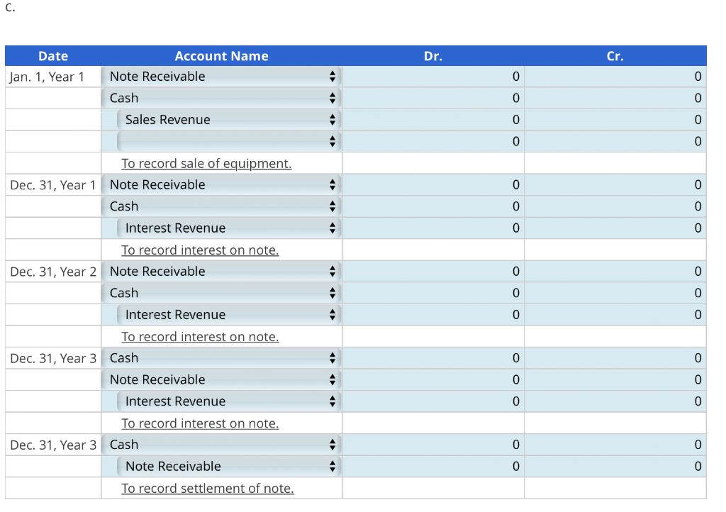 Solved Preparing Entries and Interest Schedule for Long-Term | Chegg.com
