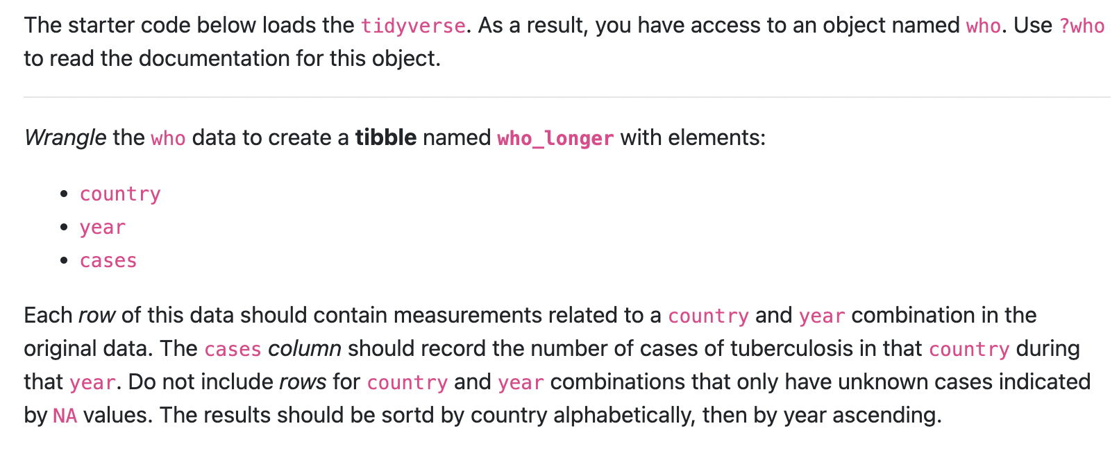 The starter code below loads the tidyverse. As a | Chegg.com